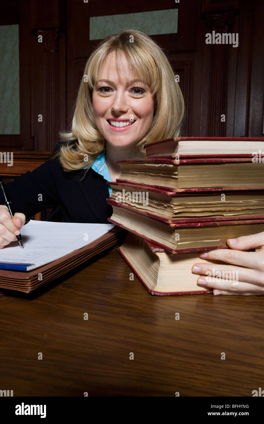 Woman working in court, portrait Stock Photo - Alamy