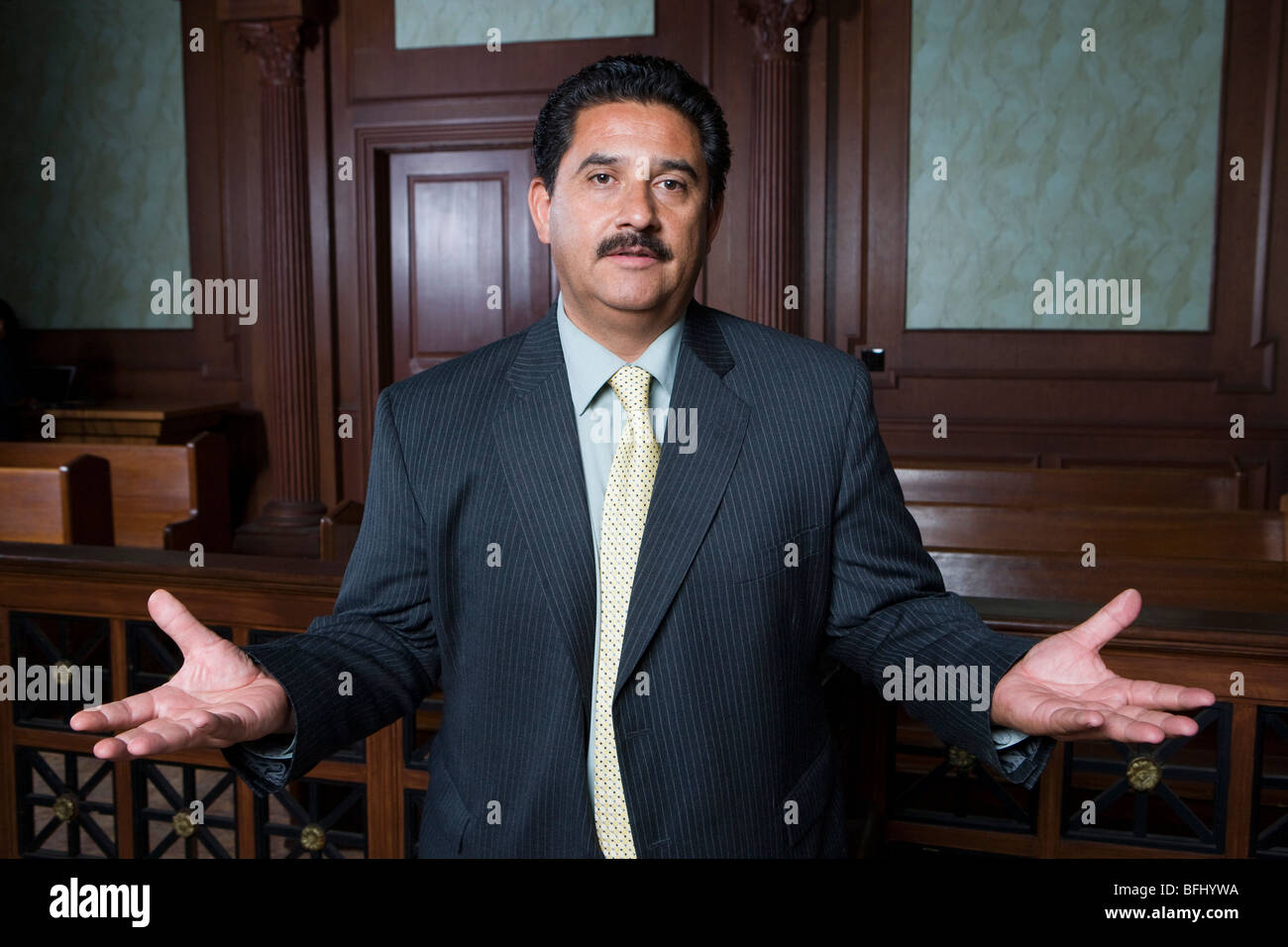 Man standing in court, portrait Stock Photo - Alamy