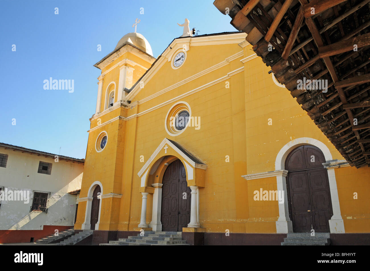 Colonial church in Cajabamba, Peru Stock Photo - Alamy