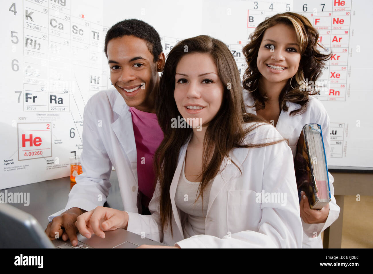 Student in Science Class Stock Photo - Alamy