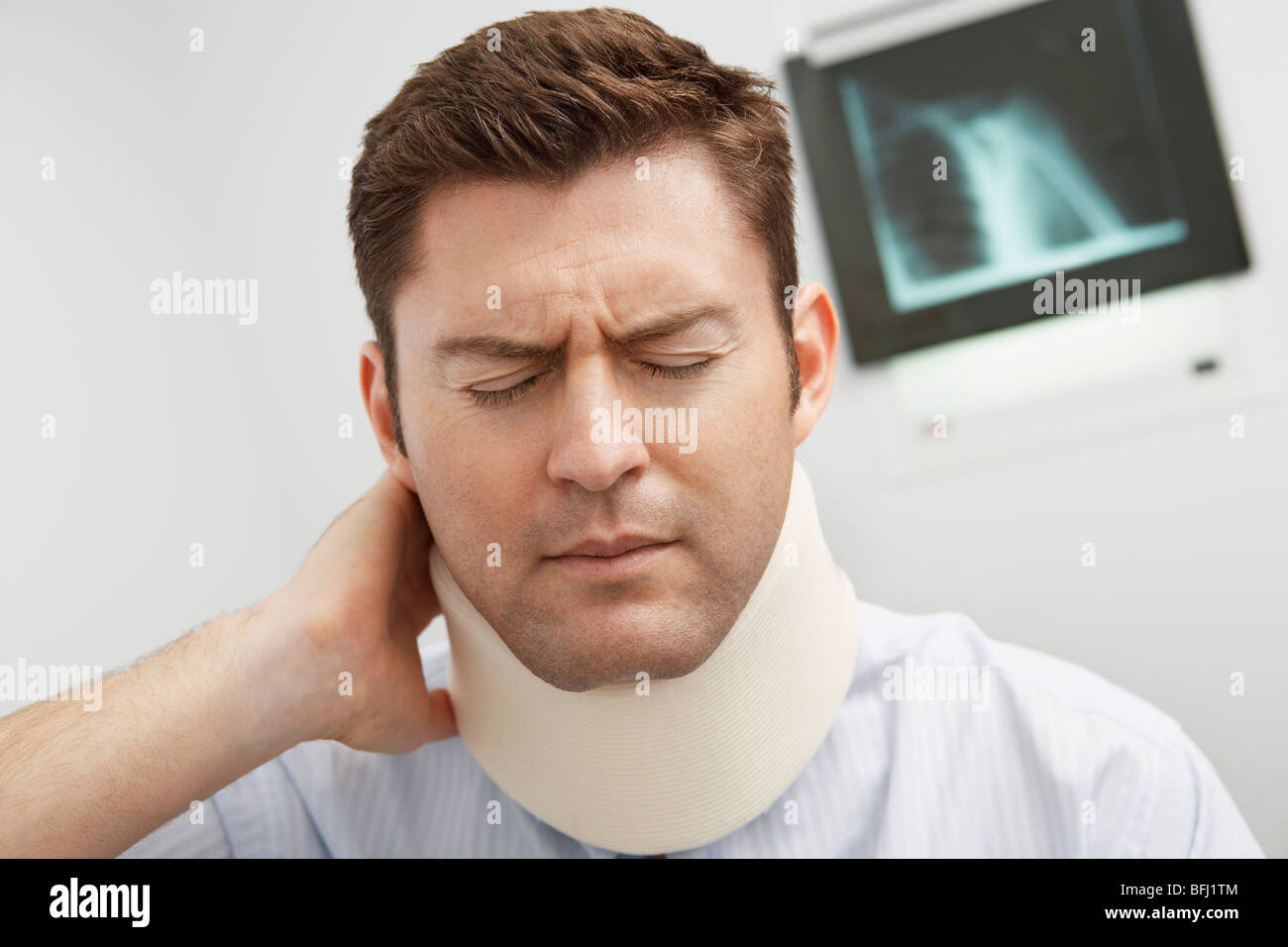 Neck brace hospital hi-res stock photography and images - Alamy