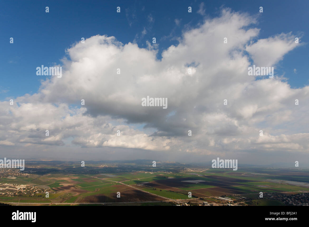 Israel, Mount Carmel. Israel, Mount Carmel. View of Jezreel valley from ...