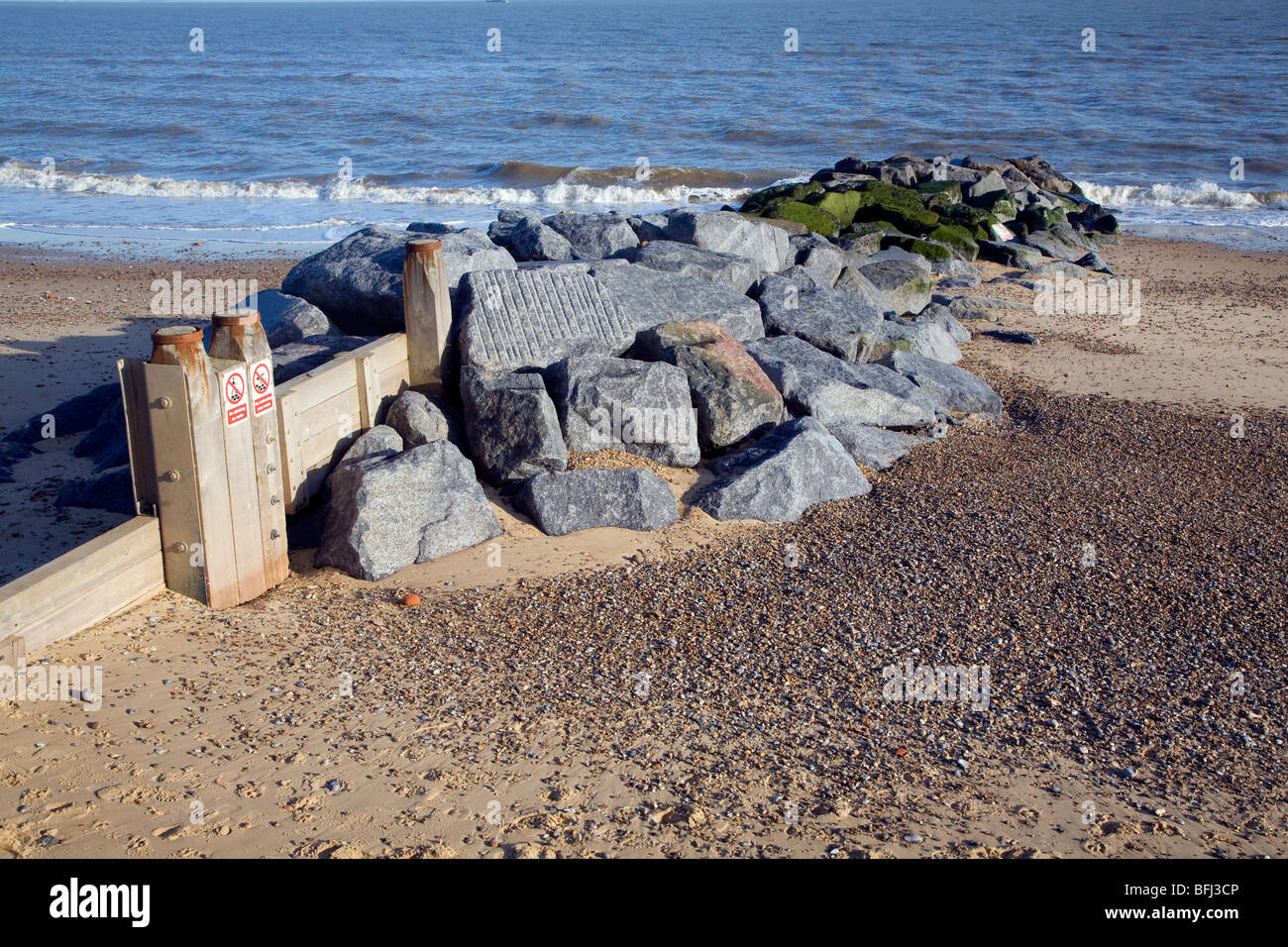 Rock groynes hi-res stock photography and images - Alamy