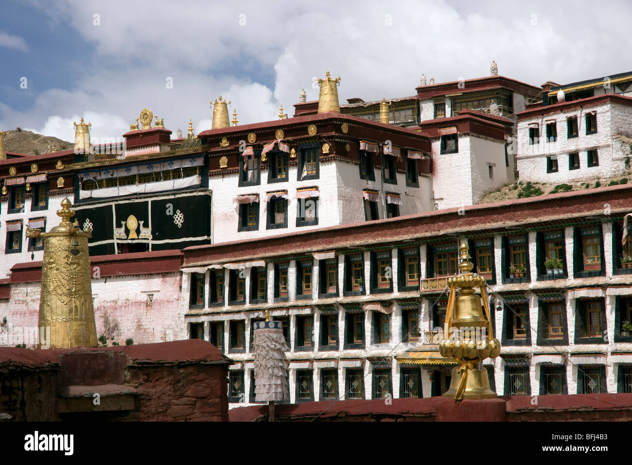 view of ganden monastery Stock Photo - Alamy