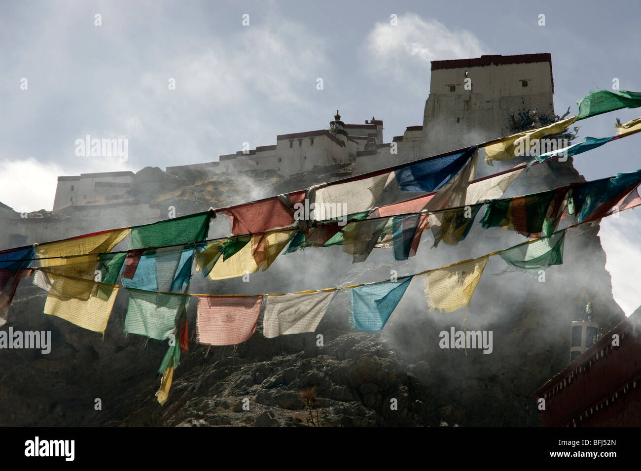 Buddhist prayer glags hi-res stock photography and images - Alamy