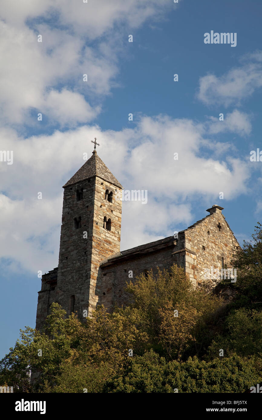 Romanesque chapel below the Our Lady of Valère at Sion Stock Photo - Alamy