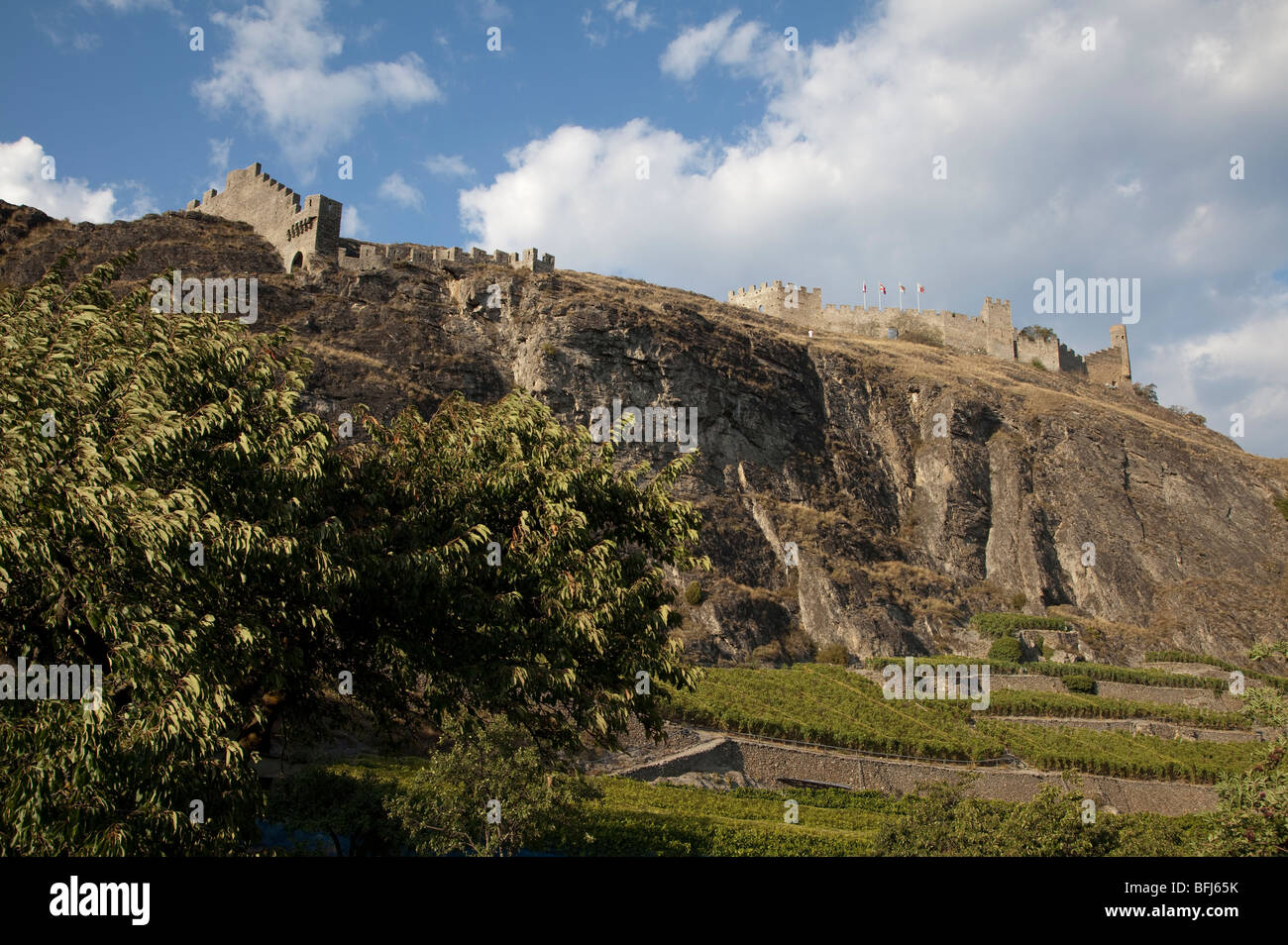Tourbillon castle on hill hi-res stock photography and images - Alamy