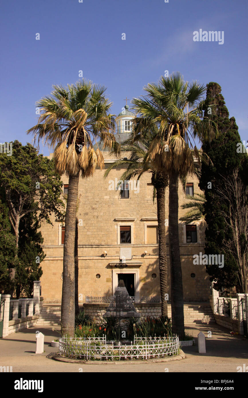 Israel, Haifa, the Carmelite Stella Maris Monastery on Mount Carmel ...