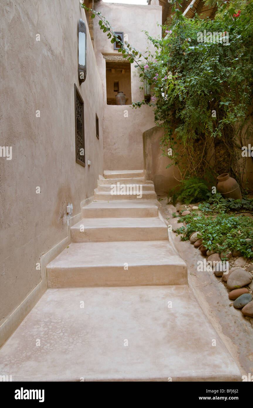 Morocco, Marrakesh , stairs made lime plaster i tadelakt Stock Photo ...