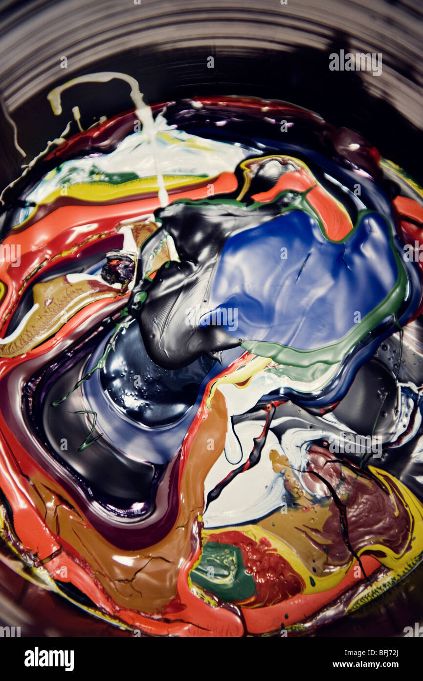 Paint mixture hi-res stock photography and images - Alamy