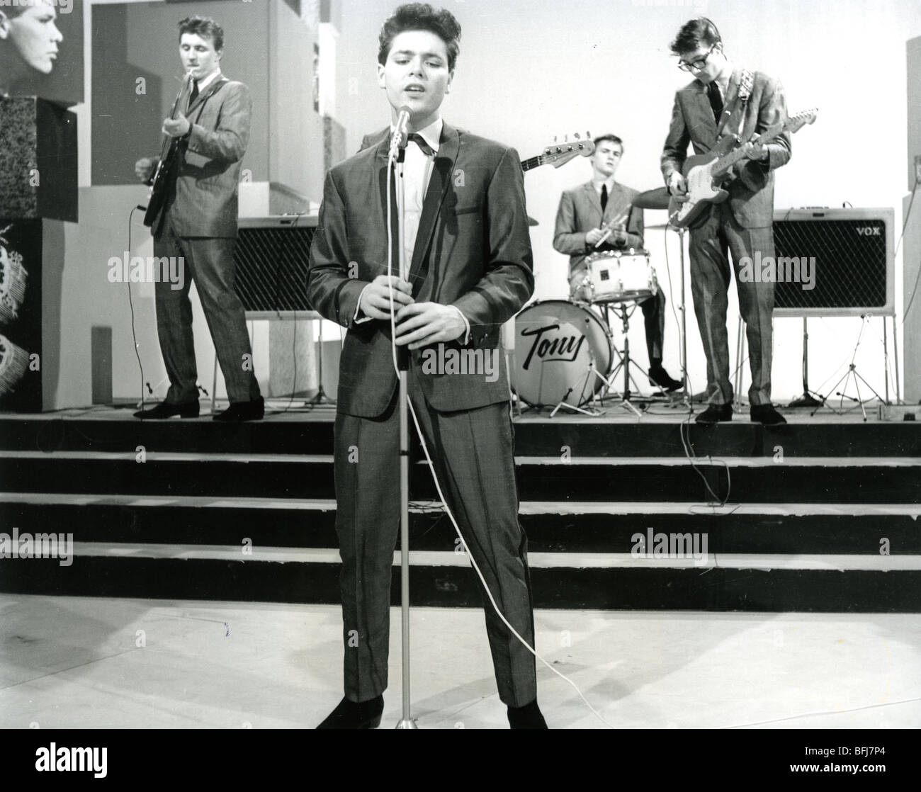 CLIFF RICHARD AND THE SHADOWS on a TV show in January 1961 Stock Photo ...