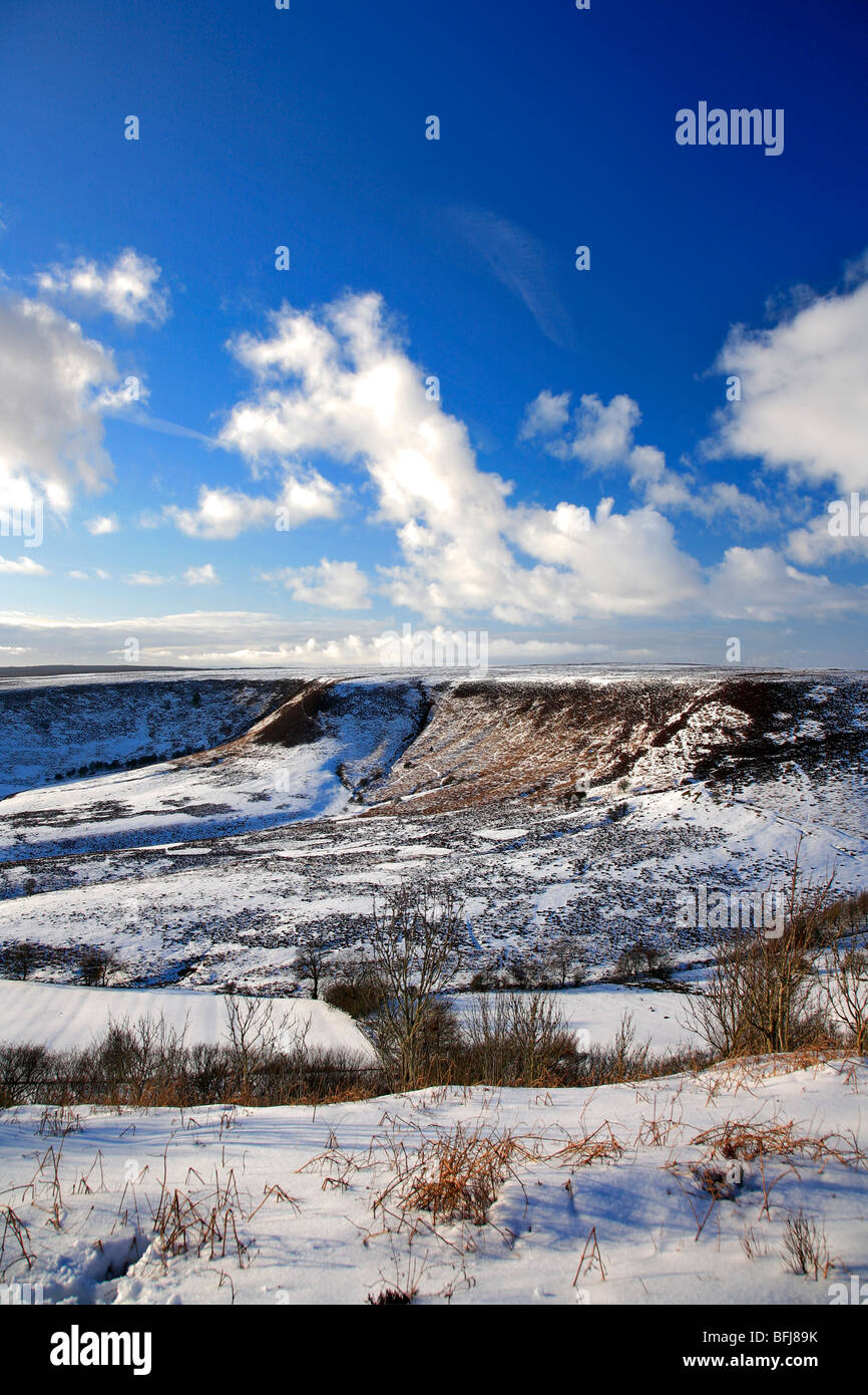 Winter Snow Hole of Horcum Beauty Spot North Yorkshire Moors National ...