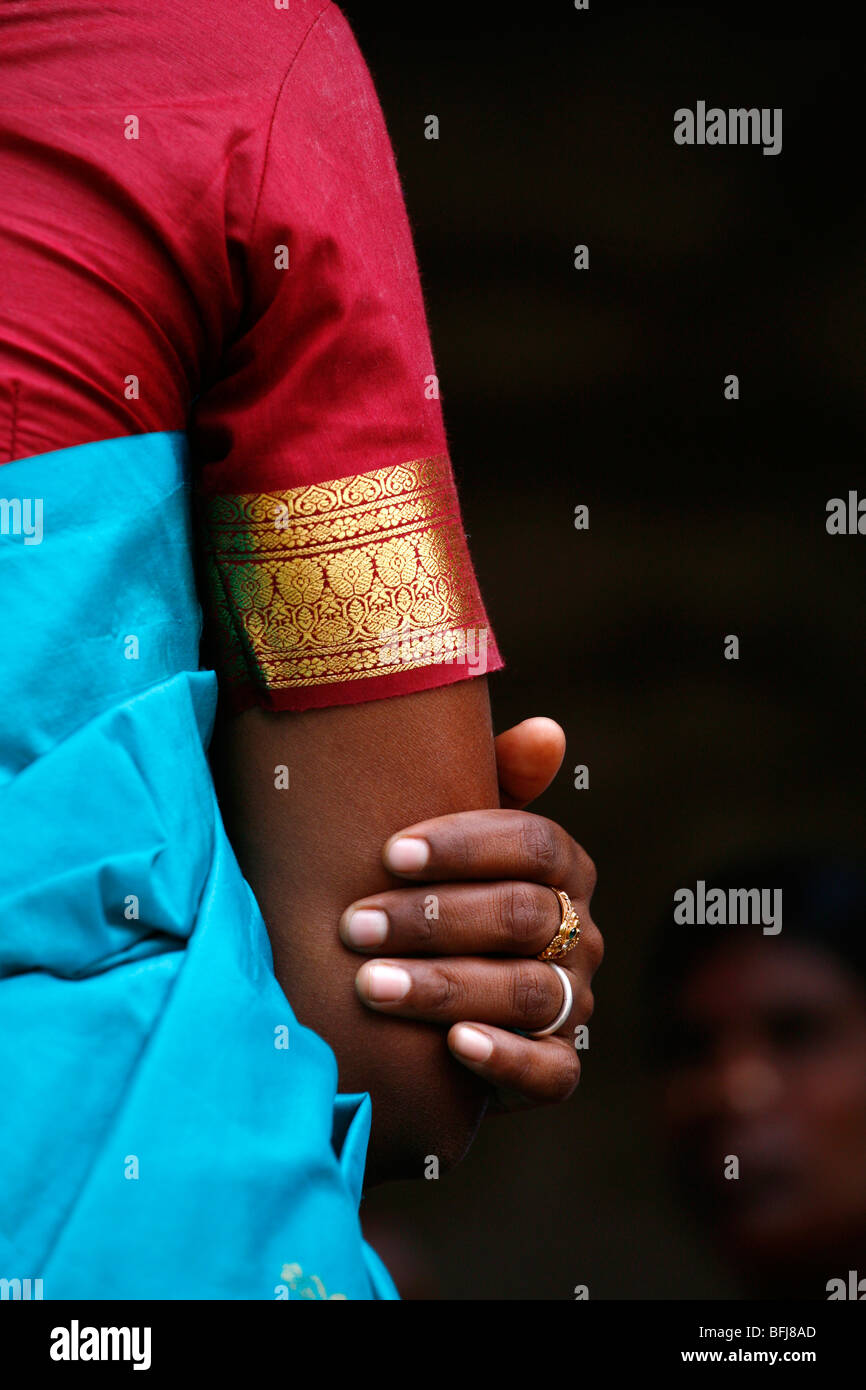 indian womans arm and sari Stock Photo - Alamy
