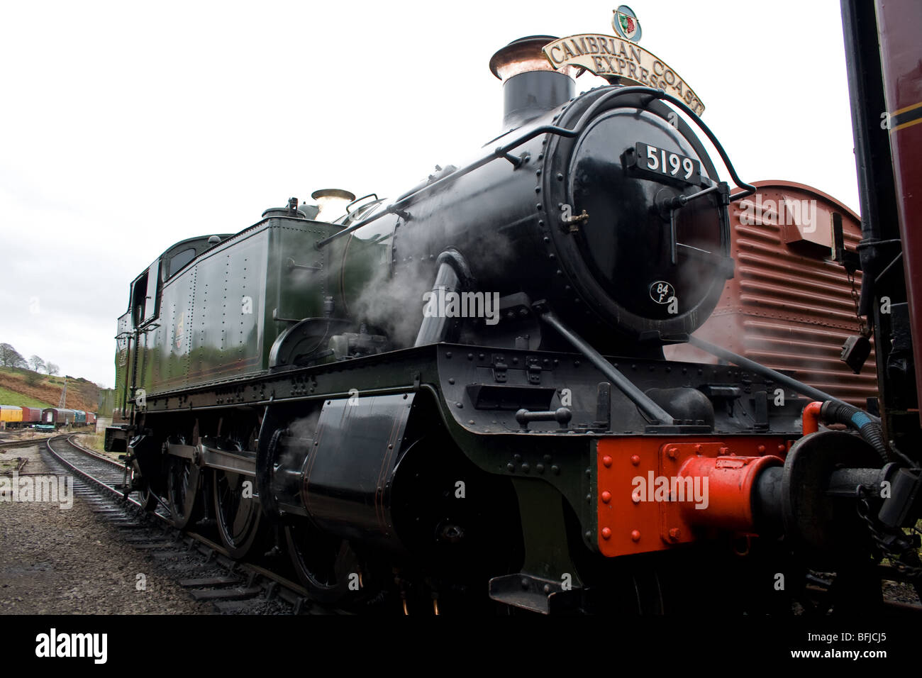 GWR Large Prairie steam locomotive at Cheddleton, Staffordshire Stock ...