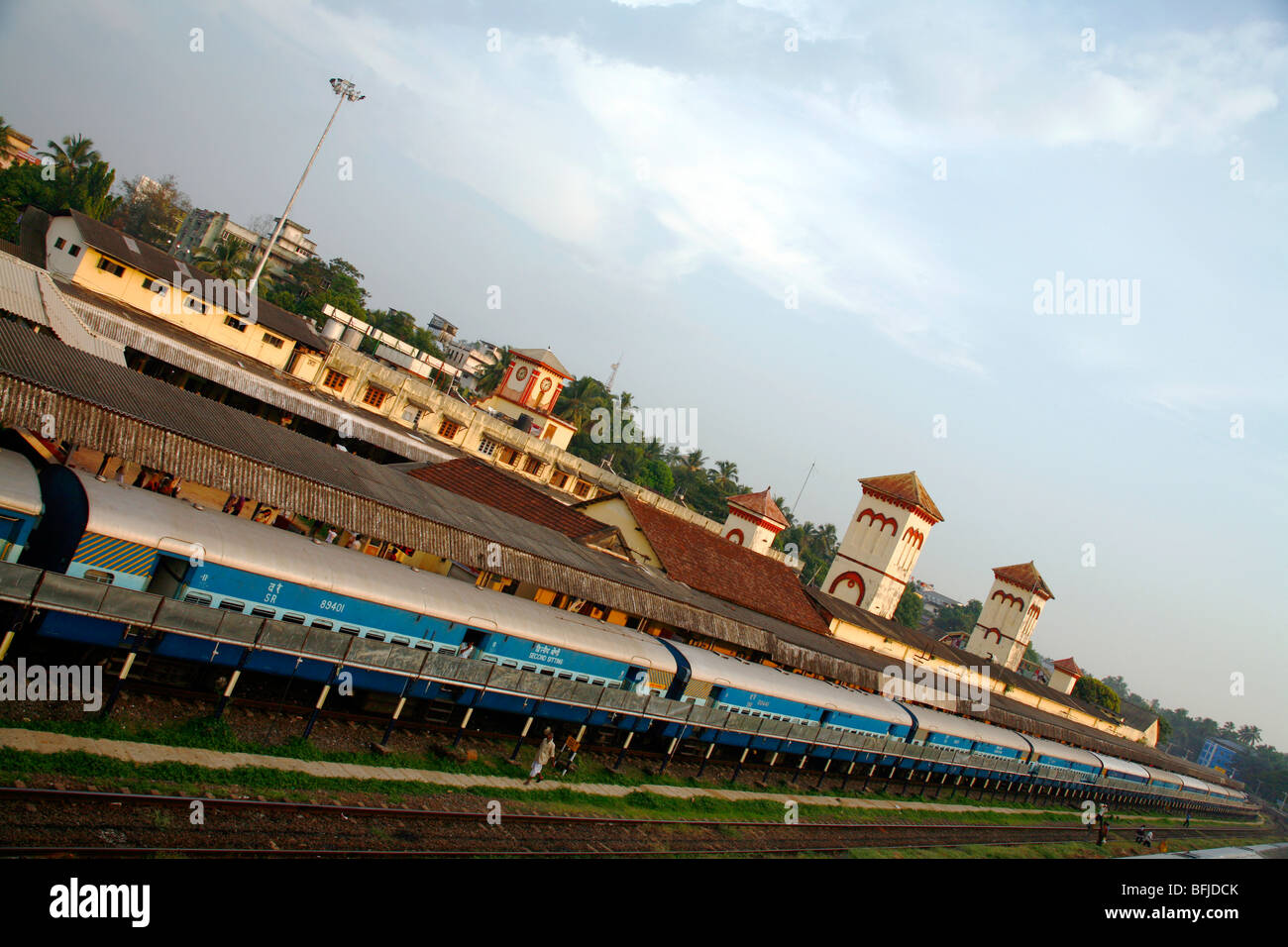 indian long train Stock Photo - Alamy