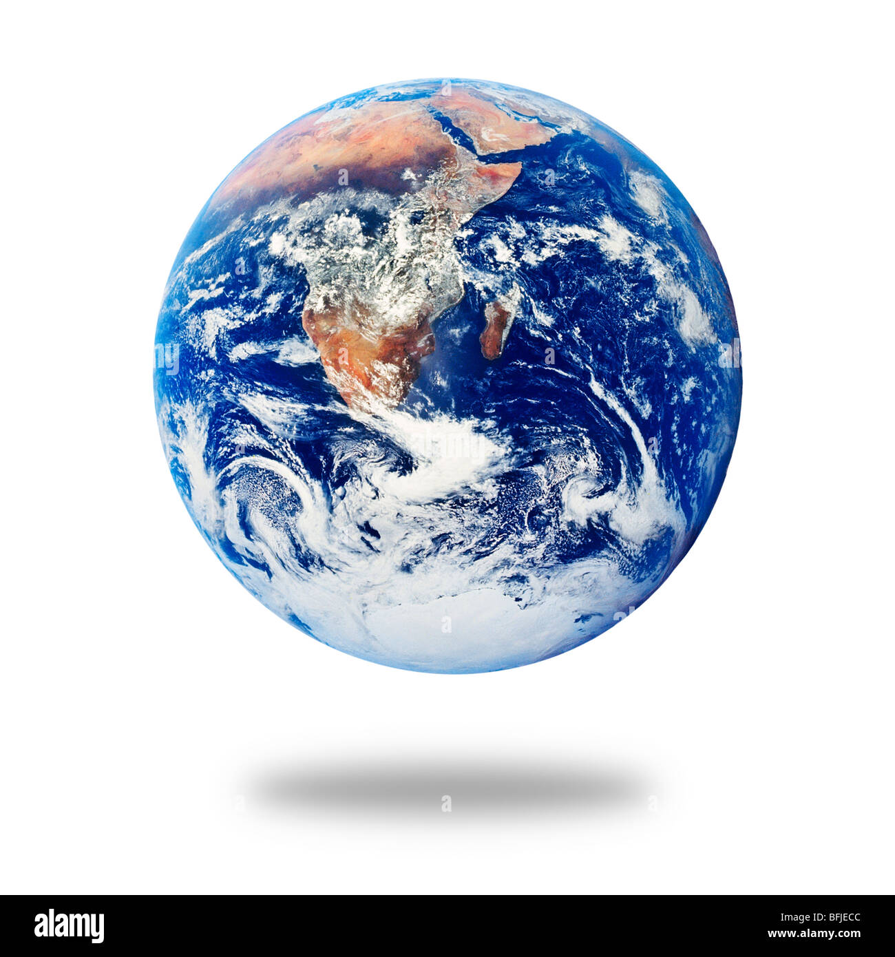 Planet Earth isolated on white background Stock Photo - Alamy