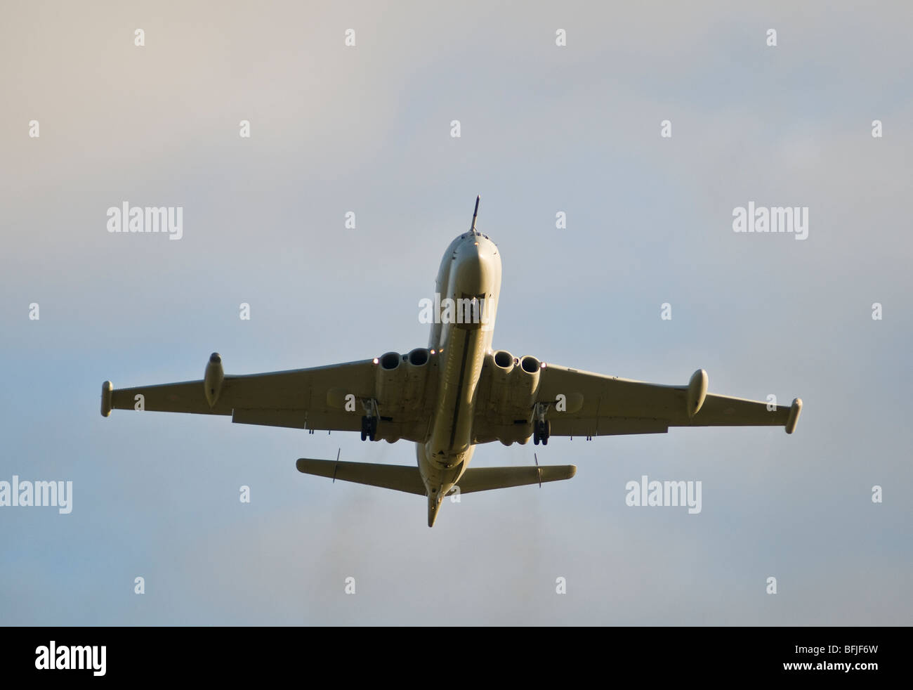HS Nimrod MR2 of RAF MR Wing Kinloss Air Base Morayshire Scotland SCO ...