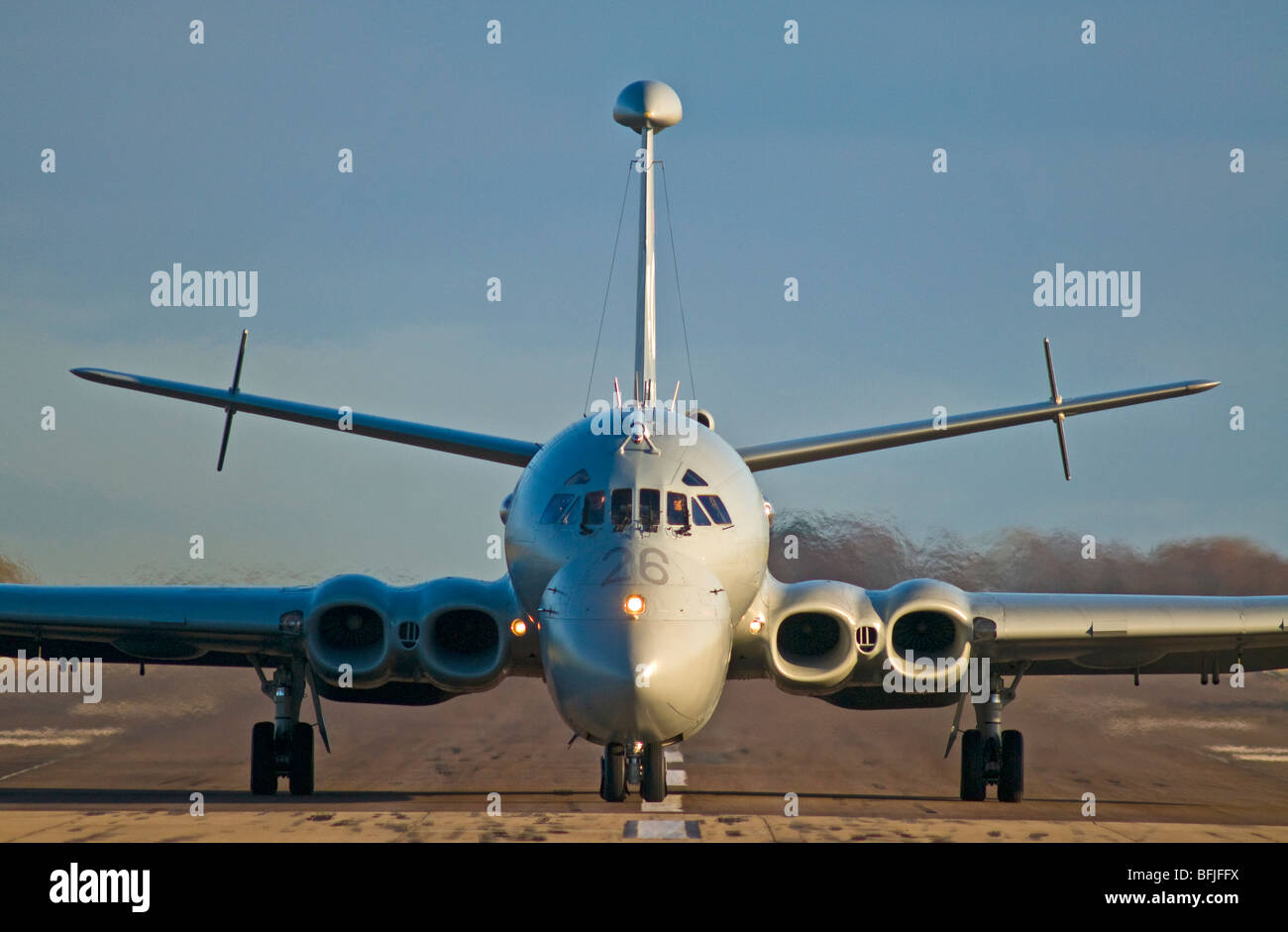 Head on with an HS Nimrod MR2 of RAF MR Wing Kinloss Air Base ...