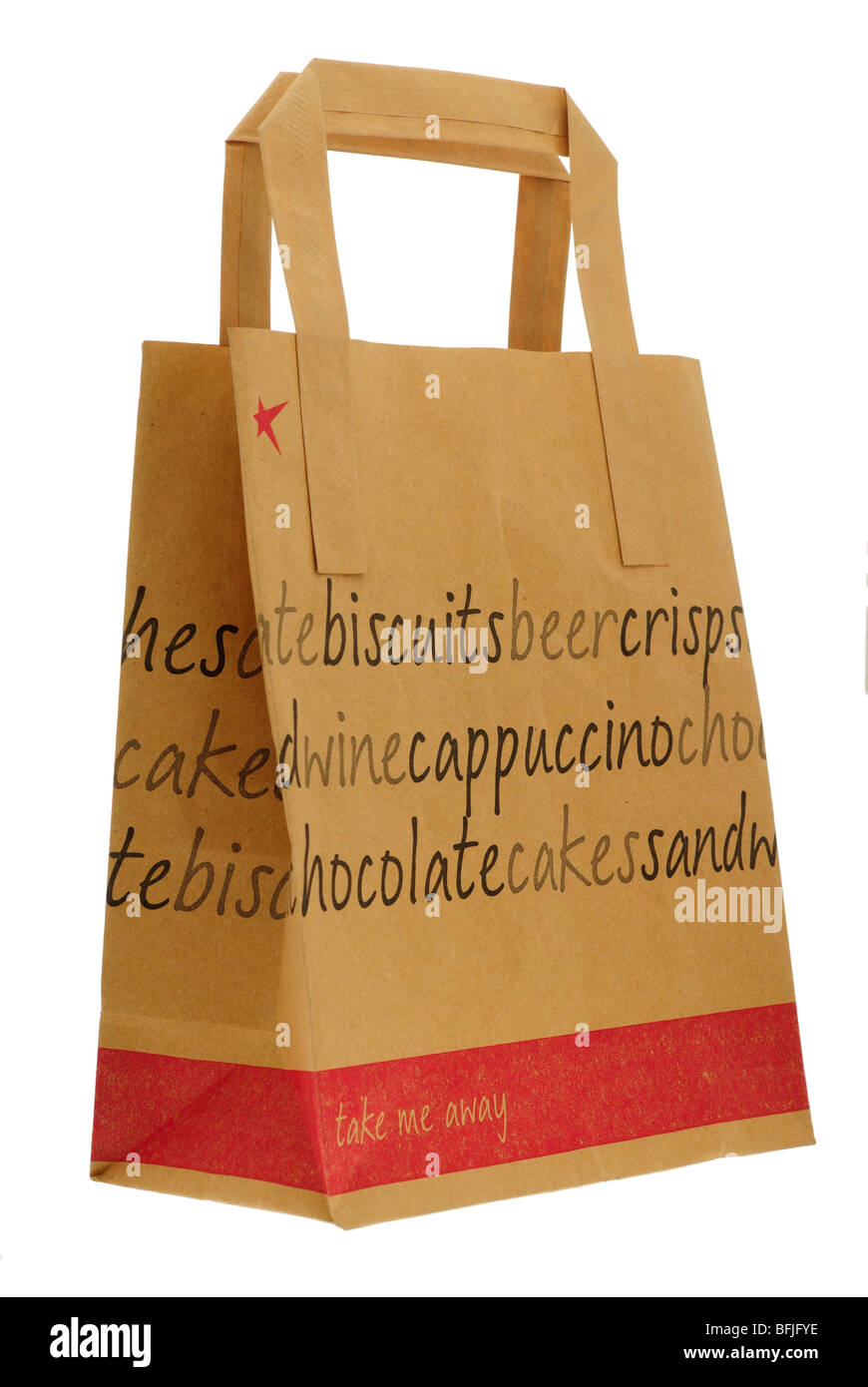 Brown Paper Carrier Bag Stock Photo - Alamy