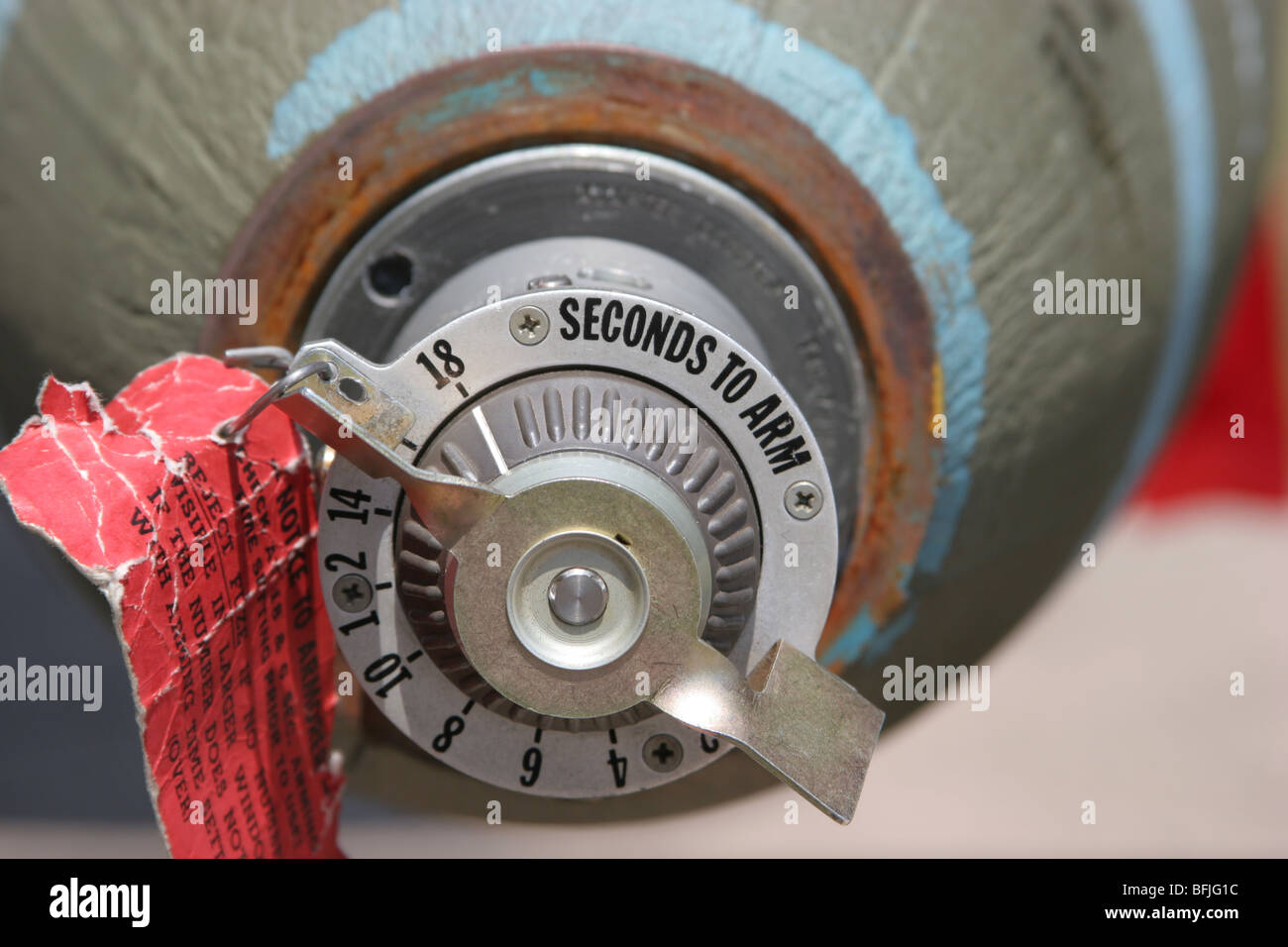 An Mk84 practice bomb with arming mechanism Stock Photo - Alamy