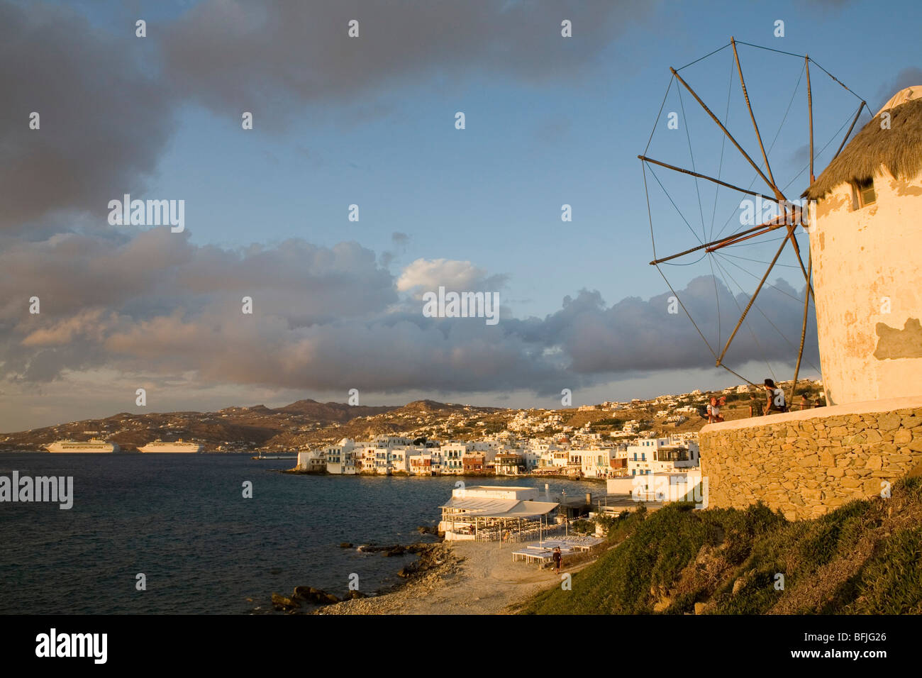On Mykonos Island, in the Cyclades in Greece Stock Photo - Alamy