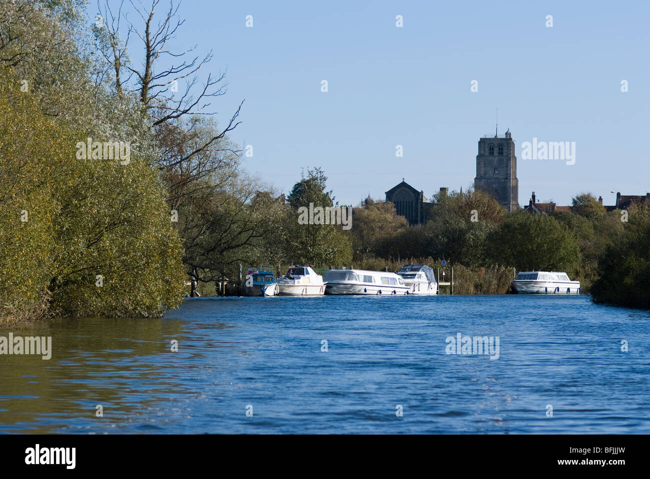 beccles church and river waveney beccles suffolk england Stock Photo ...