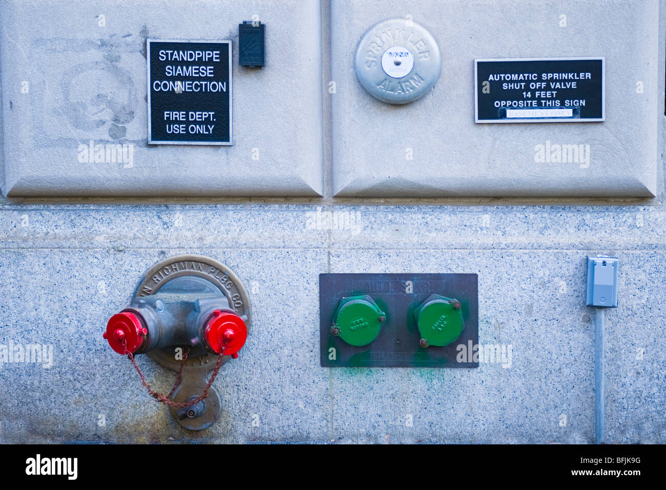 New York City , The Big Apple , Fire Department standpipe Siamese ...