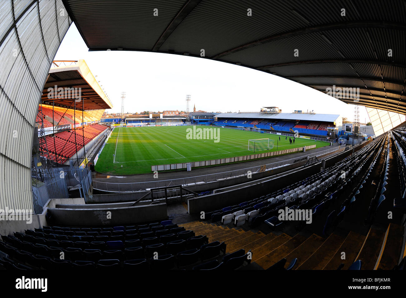 View inside Windsor Park Stadium, Belfast. Home of Linfield Football ...