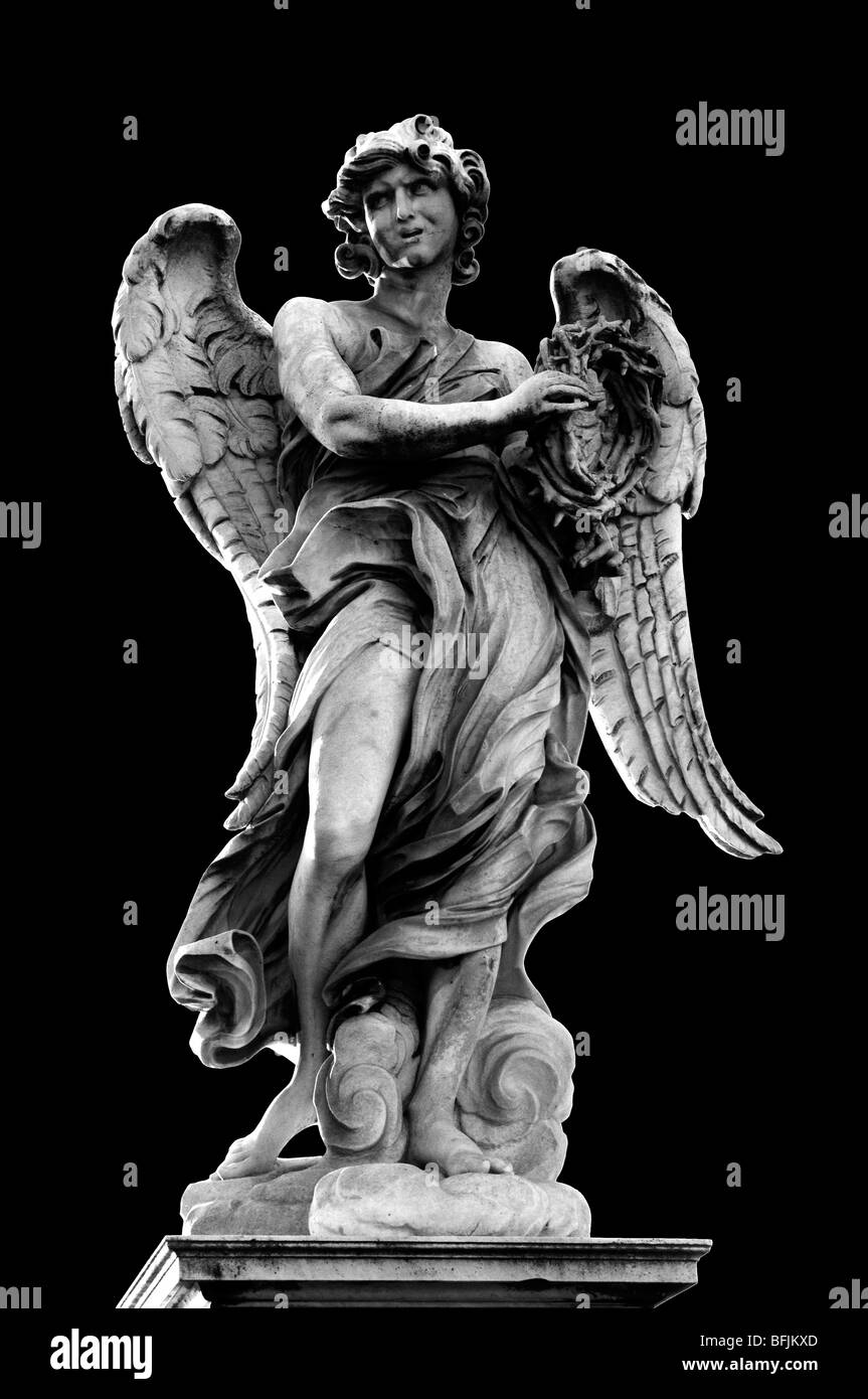 Angel with crown of thorns hi-res stock photography and images - Alamy