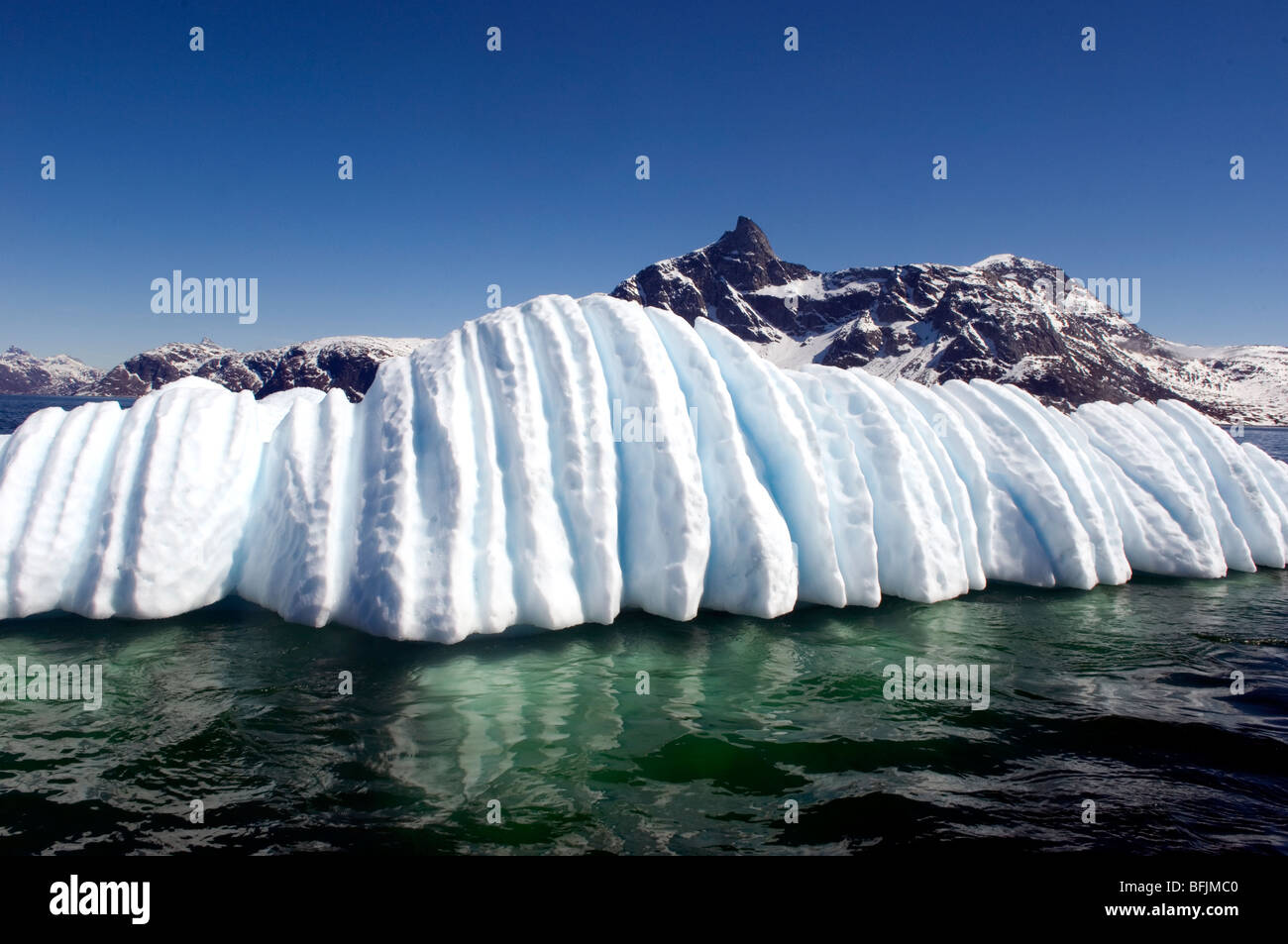 Melting glacier in sea Stock Photo - Alamy