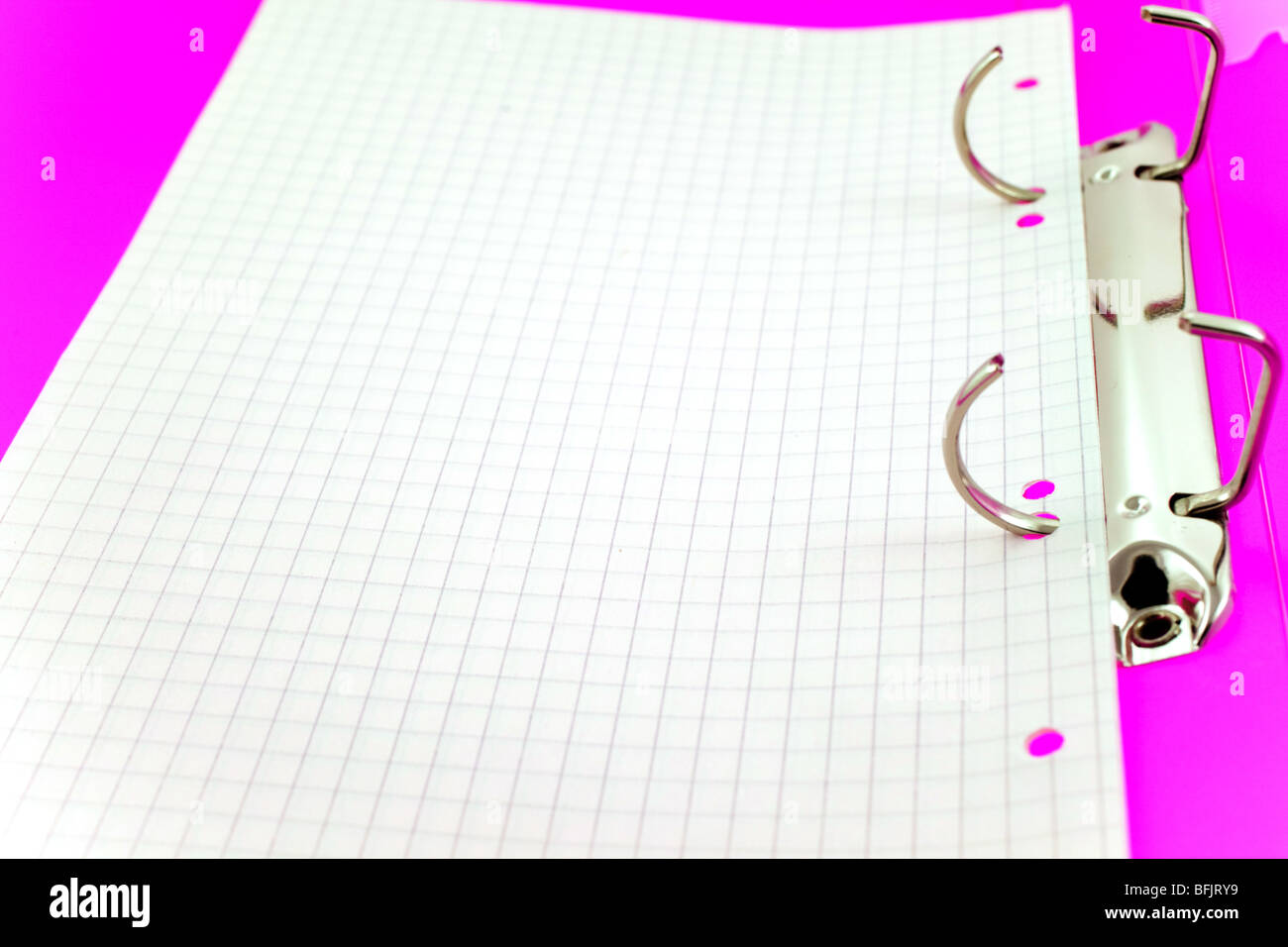 empty paper sheet in bright office folder. small GRIP Stock Photo - Alamy