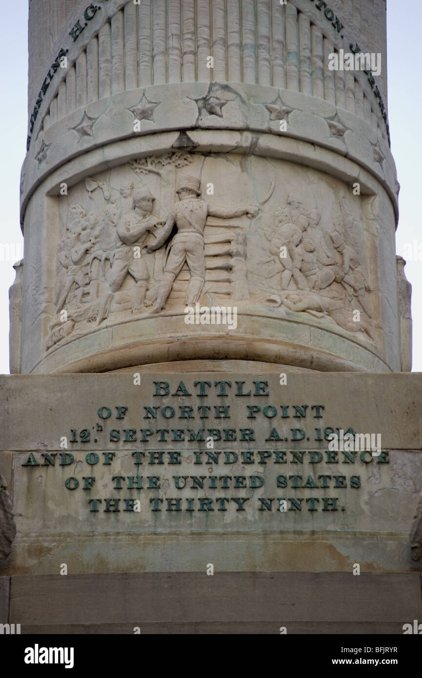 Sculpture in Baltimore Battle Monument by Maximilian Godefroy and A ...