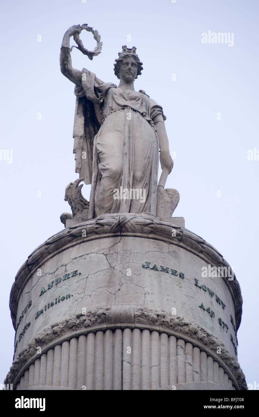 Sculpture in Baltimore Battle Monument by Maximilian Godefroy and A ...