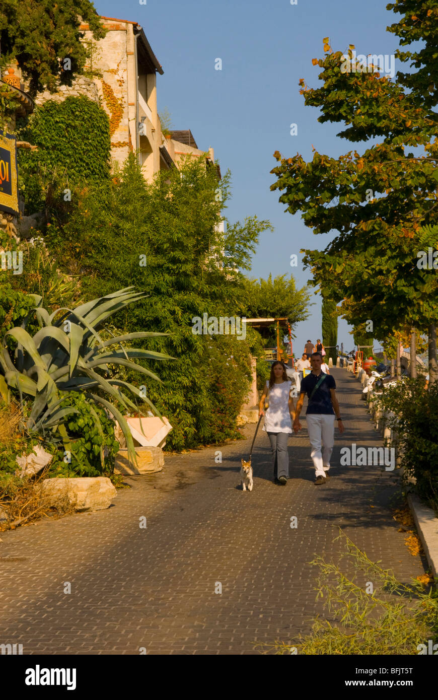 Popular tourist destination of medieval town of Le Castellet Southern ...