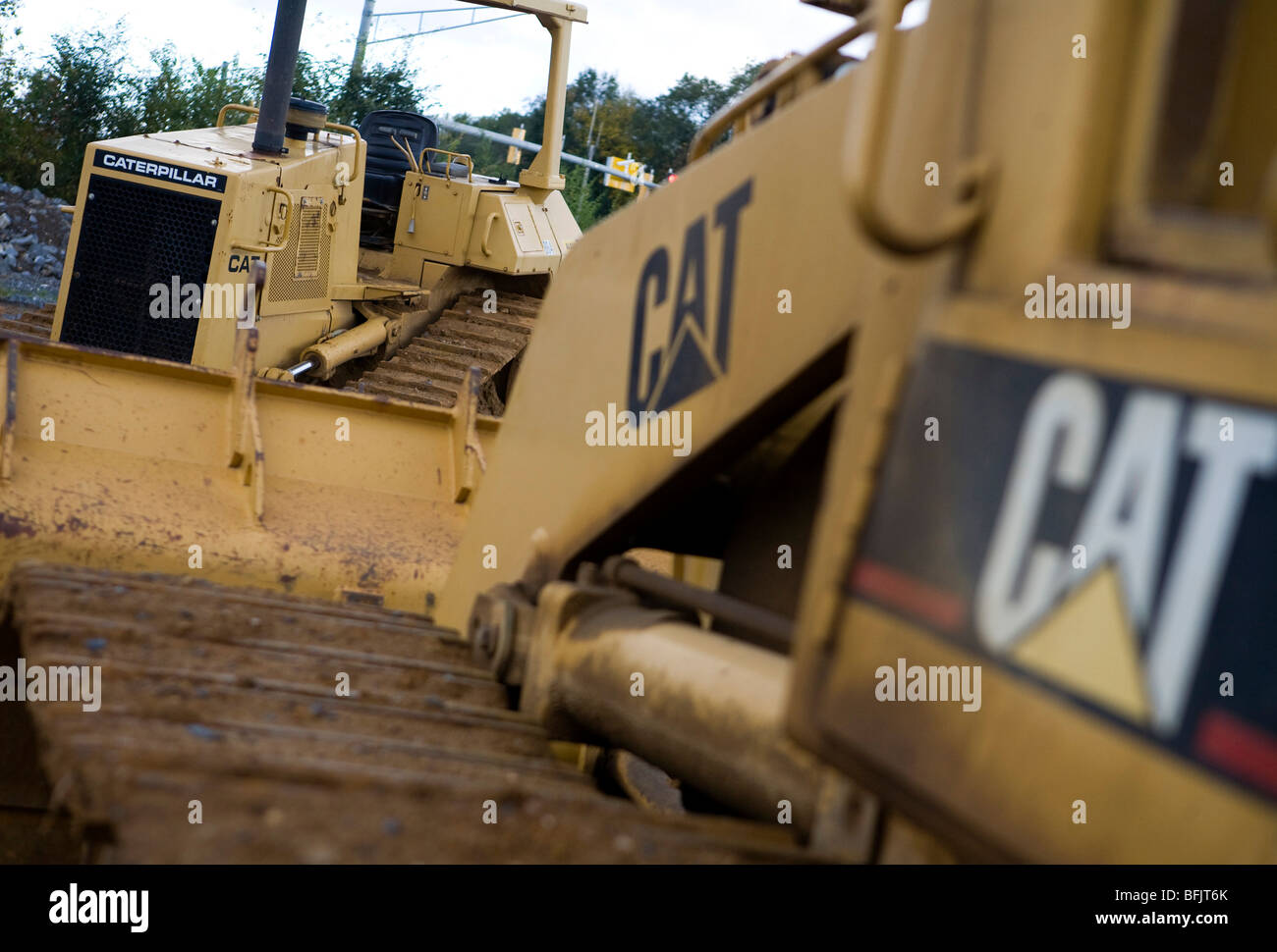 Caterpillar construction equipment Stock Photo - Alamy