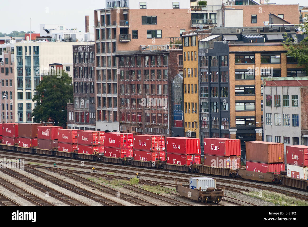 Rail yard, Vancouver, Canada Stock Photo - Alamy