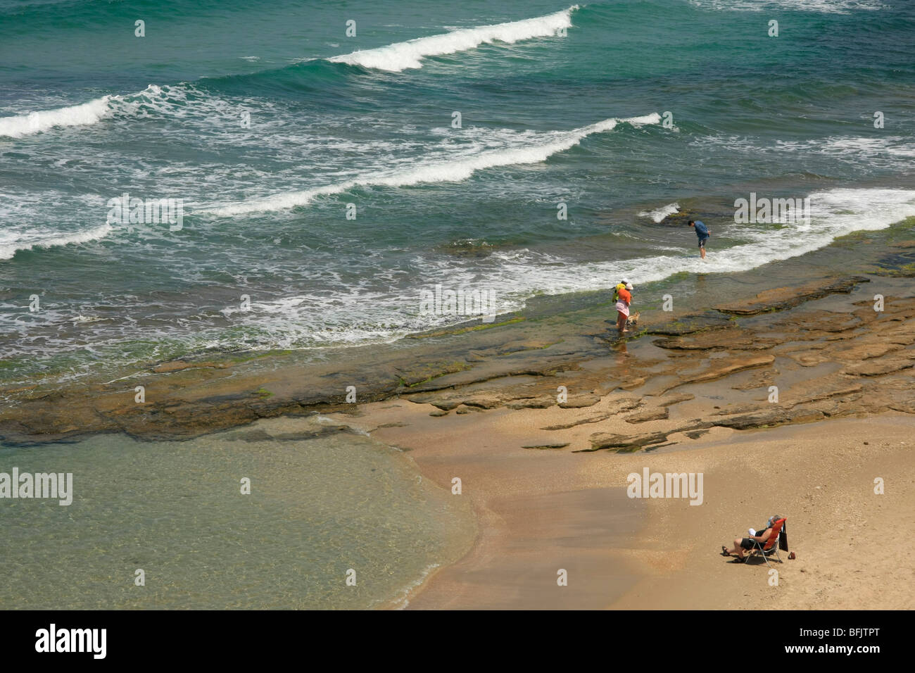 Israel, Sharon region, Beach of Hadera Stock Photo - Alamy