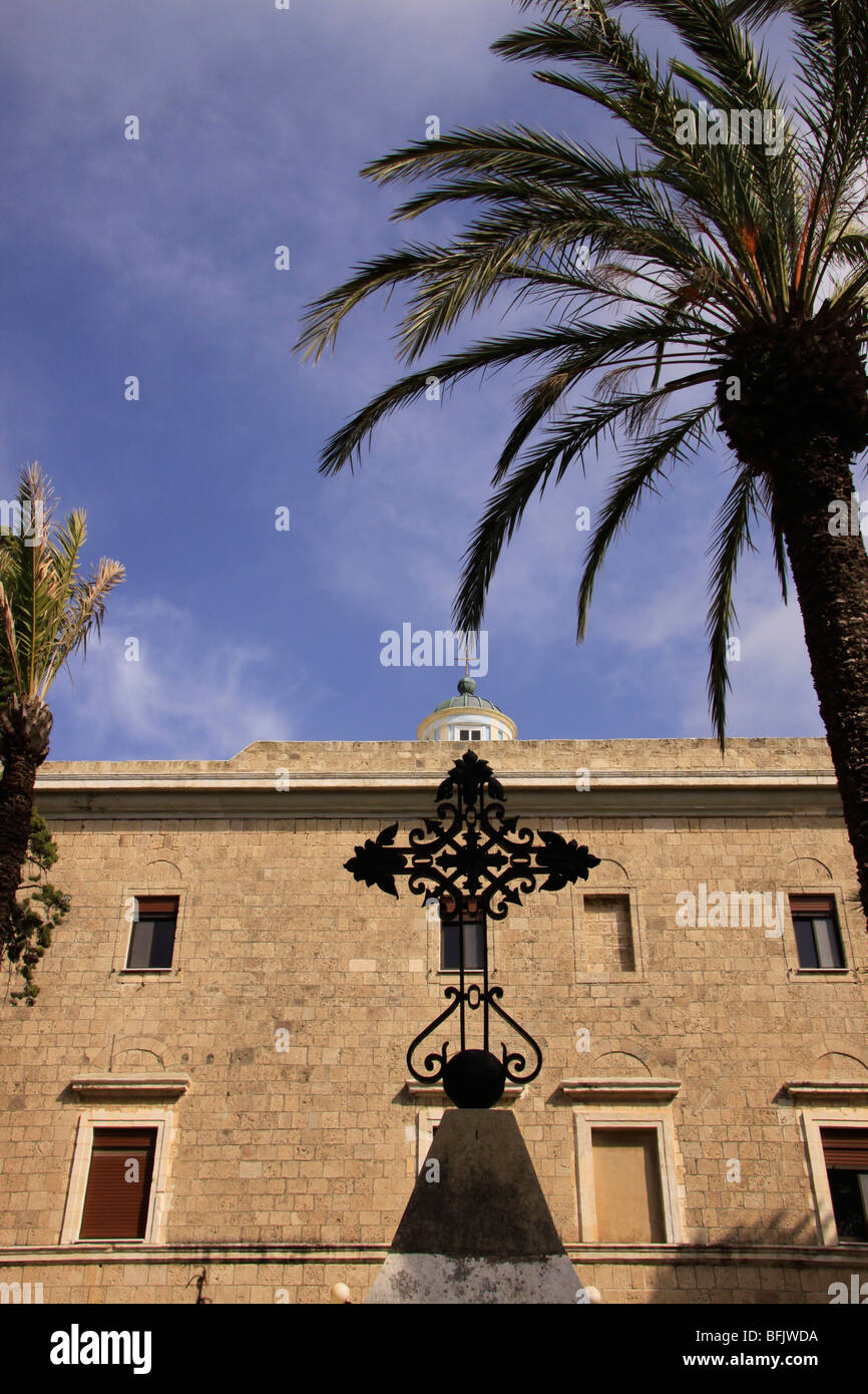 Israel, Haifa, the Carmelite Stella Maris Monastery on Mount Carmel ...