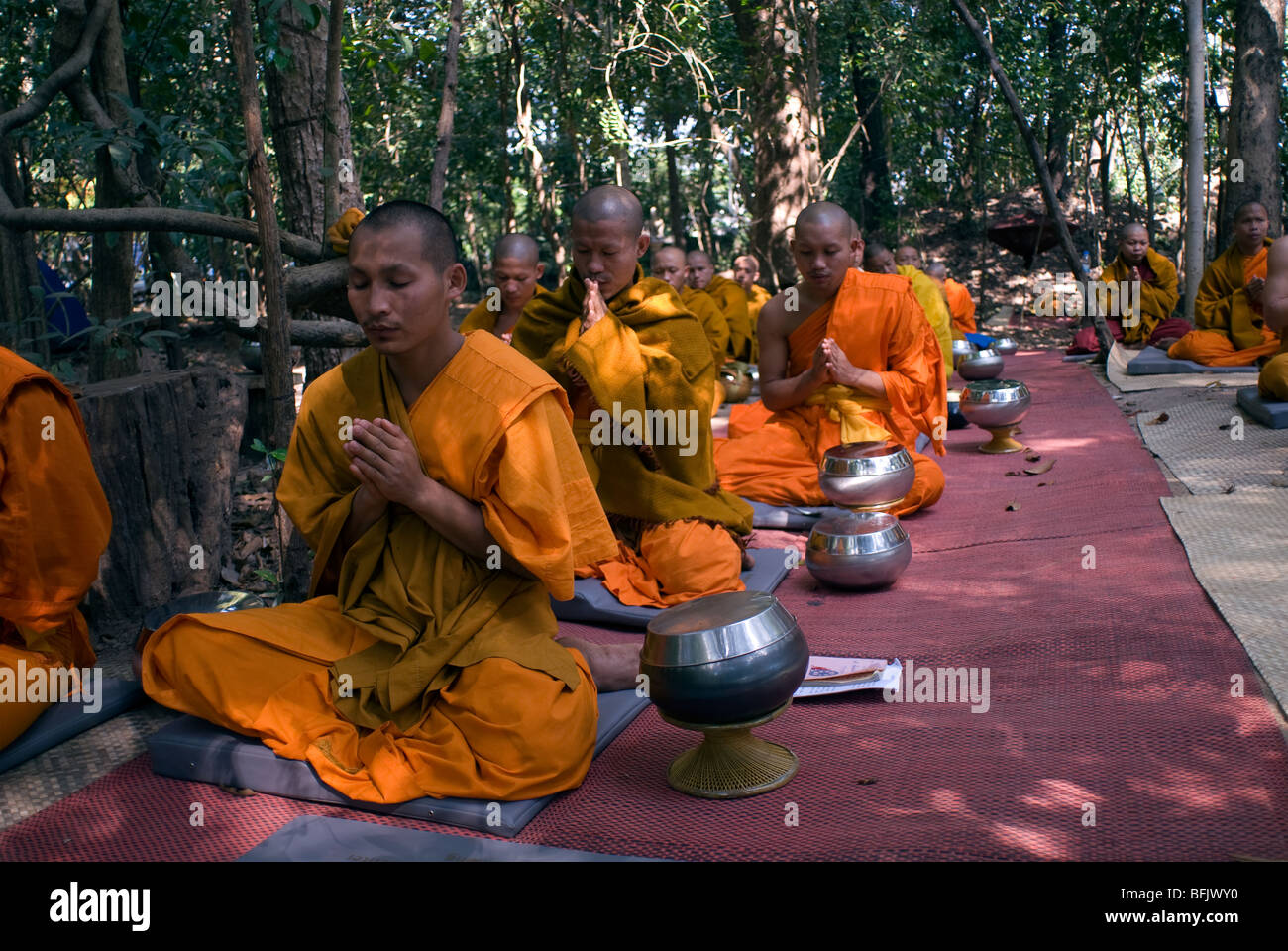 Buddhist monks. Thailand Stock Photo - Alamy