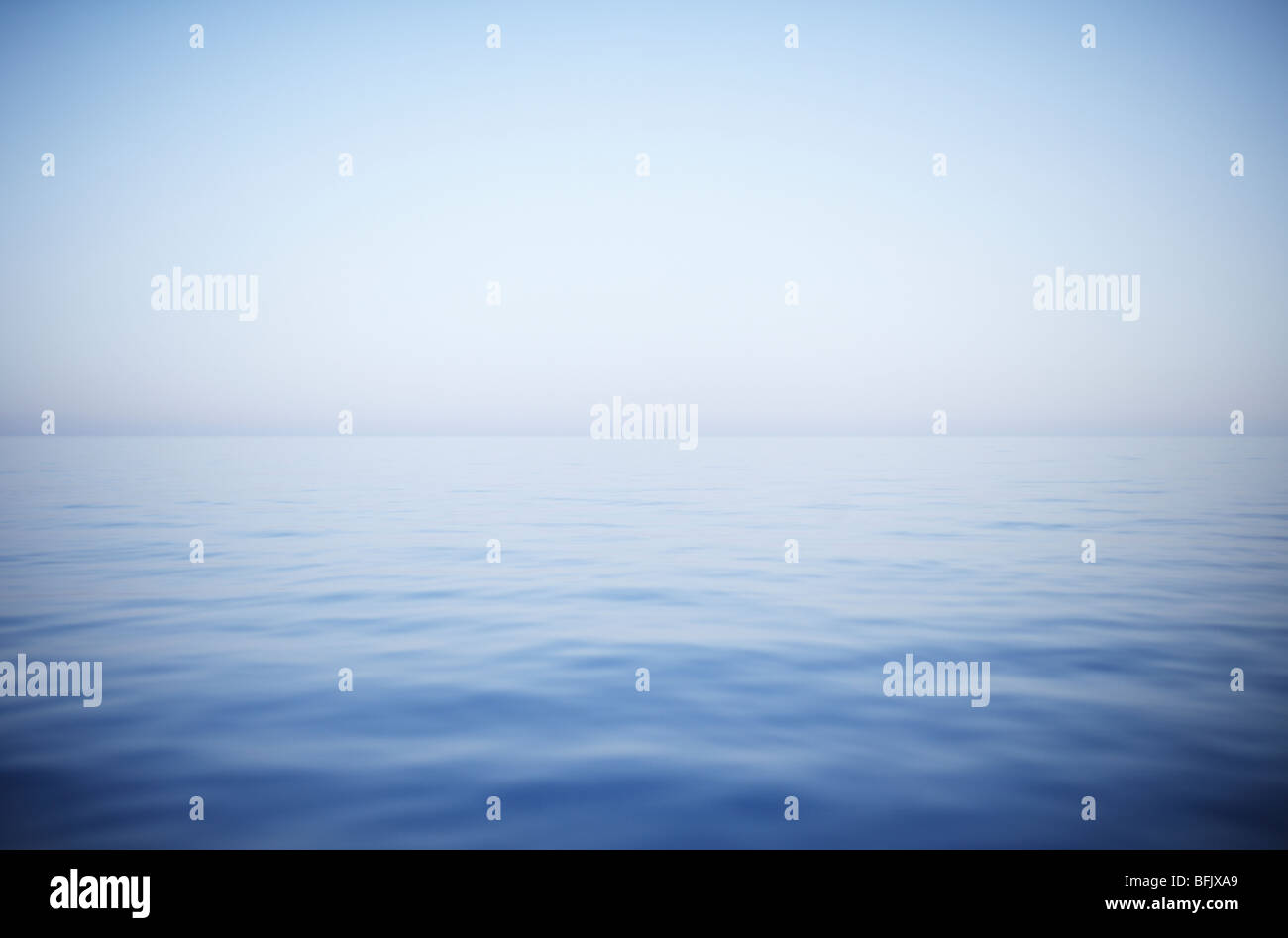 Blue sky and blue ocean, Sweden Stock Photo - Alamy