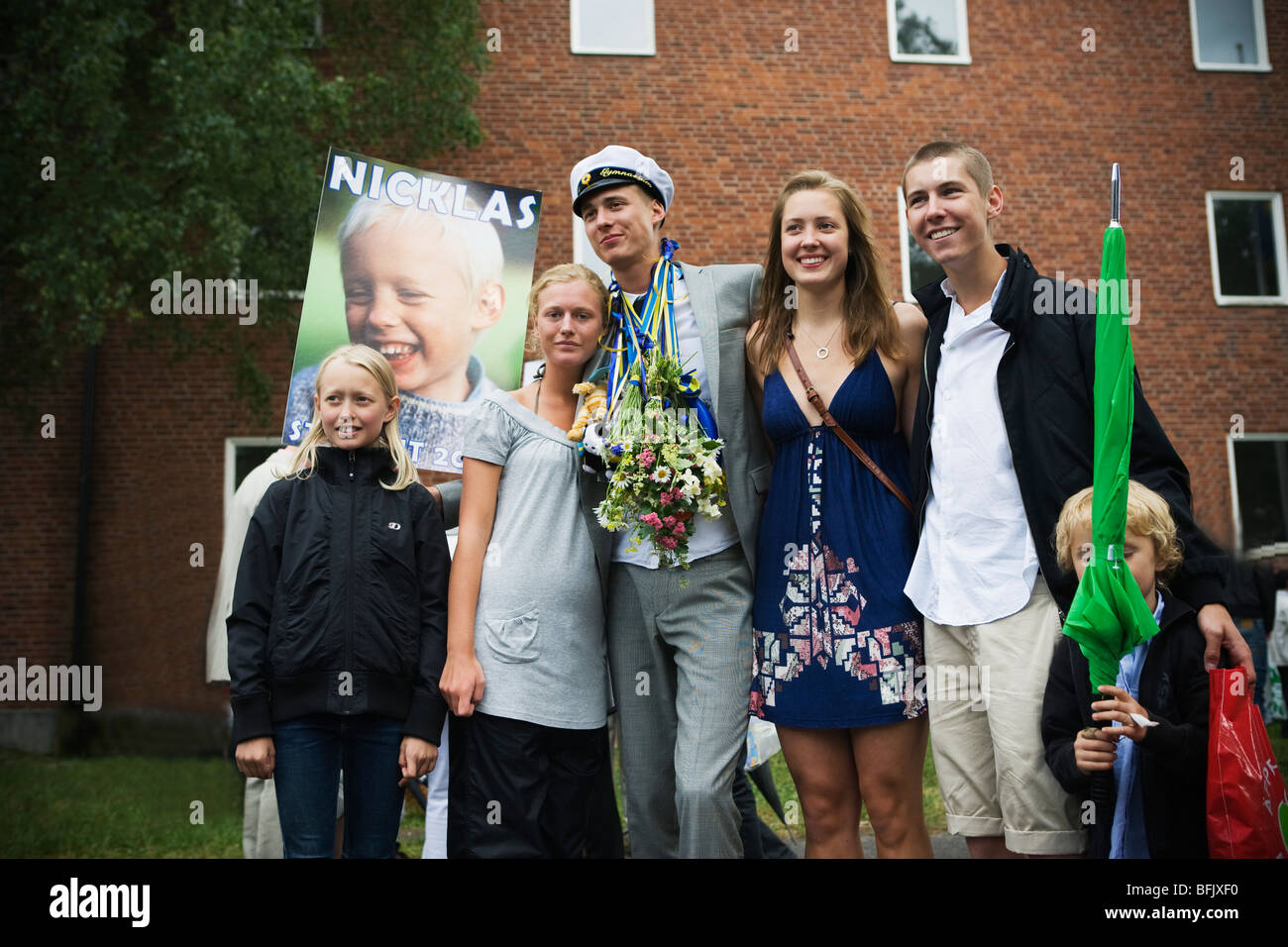 A young man graduating from high school, Sweden Stock Photo - Alamy