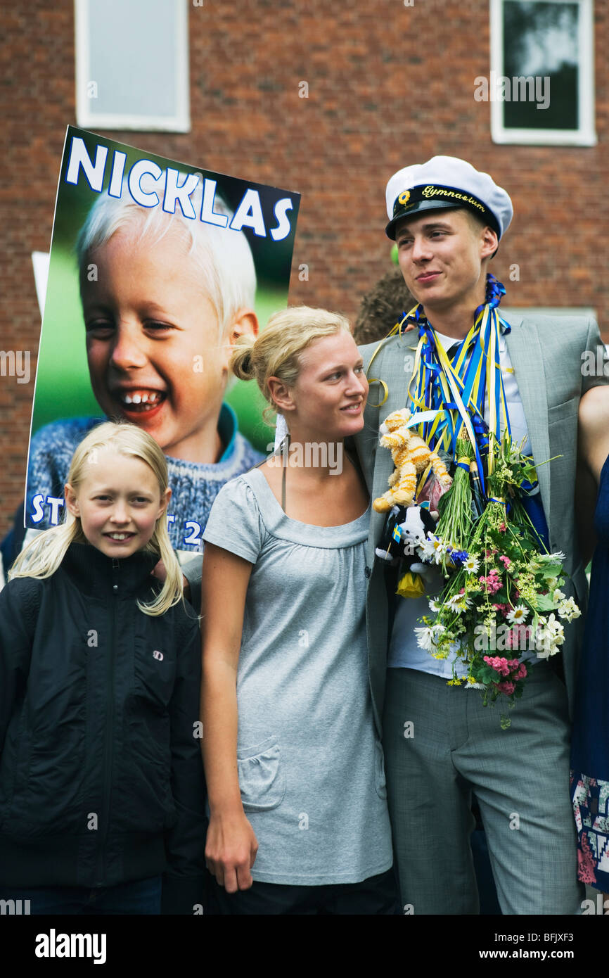 A young man graduating from high school, Sweden Stock Photo - Alamy