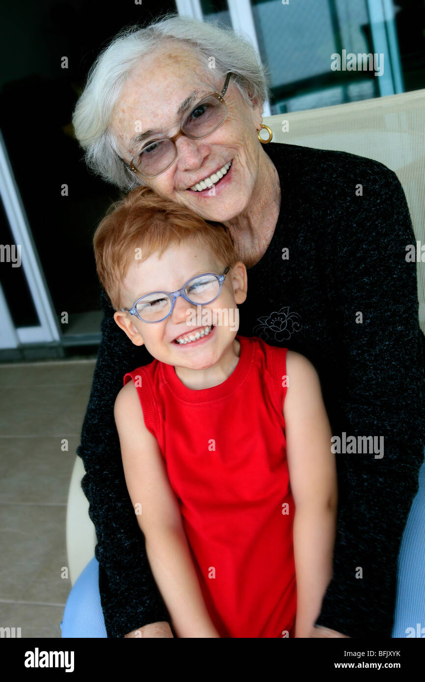 Portrait of a grandmother and a grandchild, Brazil Stock Photo - Alamy
