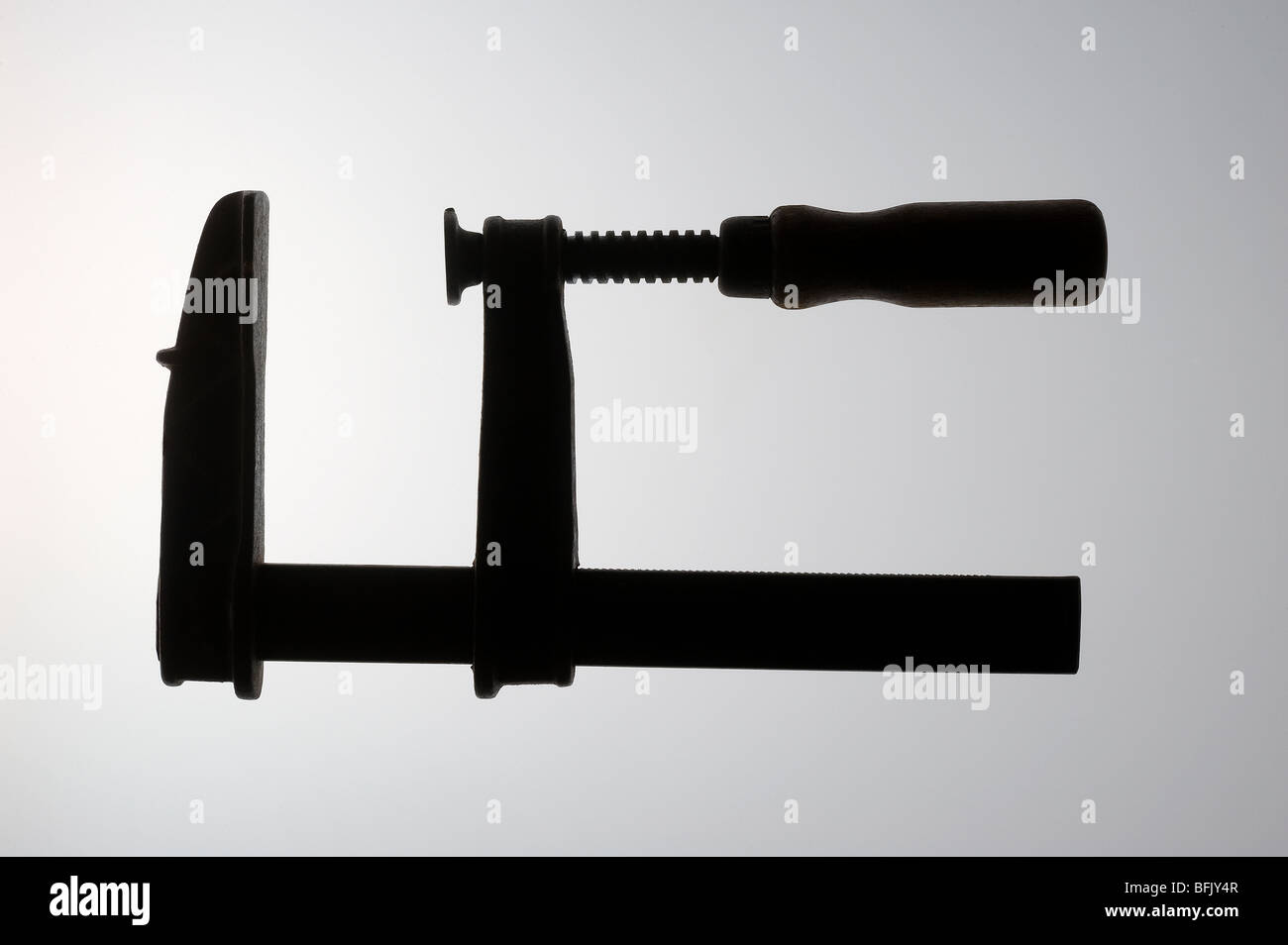 A clamp against a white background Stock Photo - Alamy