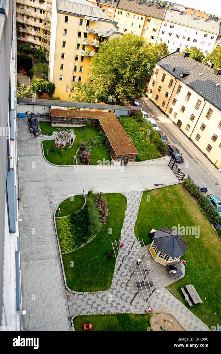 Sodermalm backyard hi-res stock photography and images - Alamy