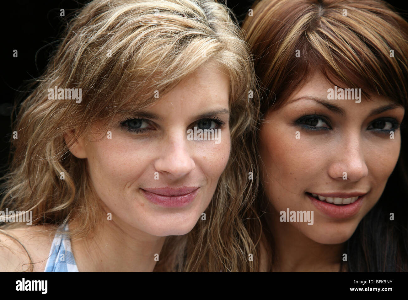 Street portrait of young girls in Lima Peru Stock Photo - Alamy
