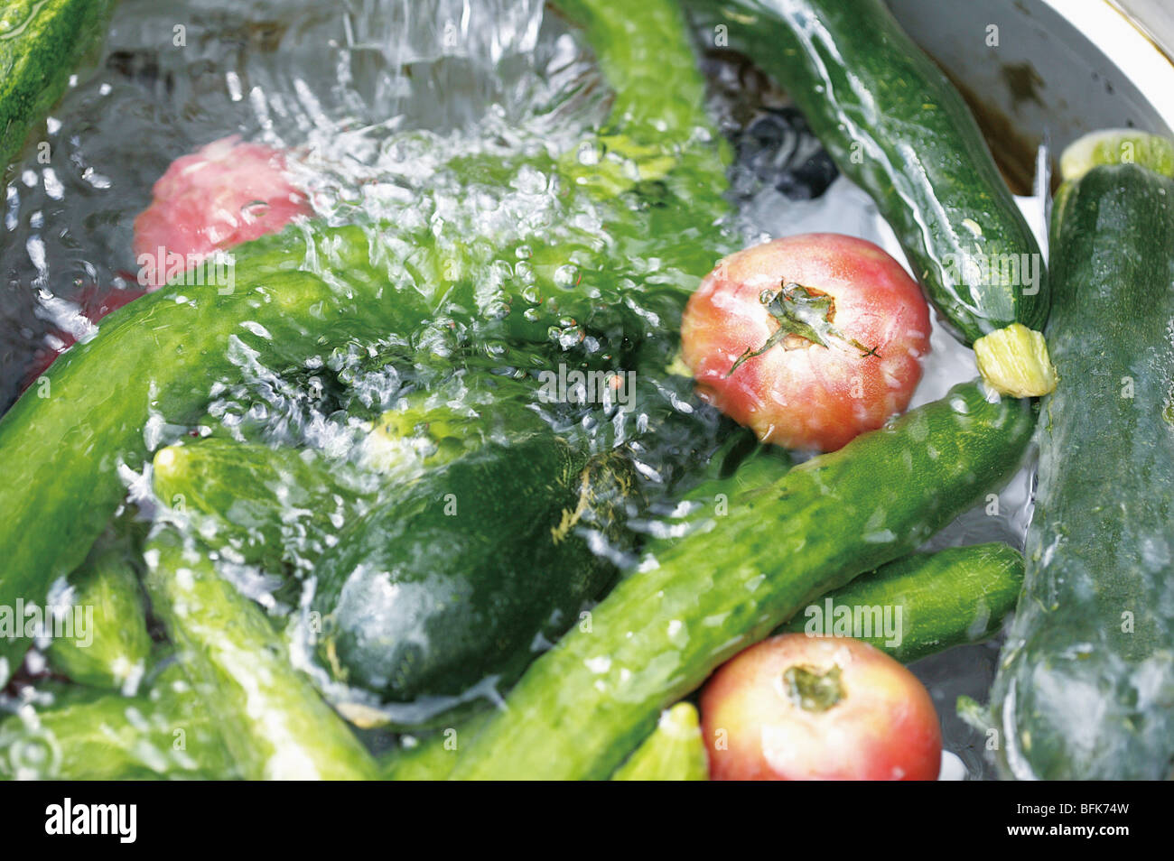 Vegetables in water Stock Photo - Alamy