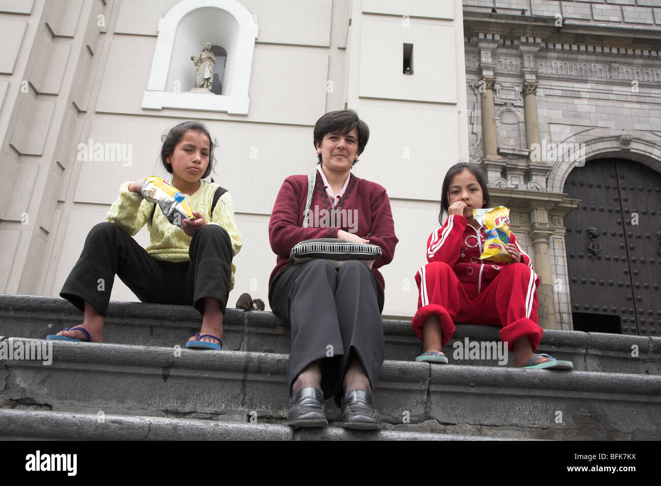 Street portrait of people in Lima Peru Stock Photo - Alamy