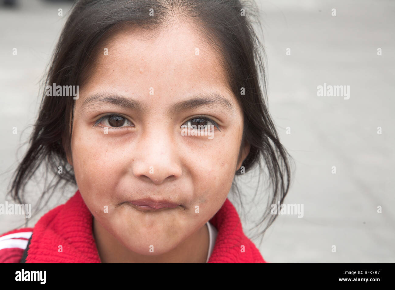 Street portrait of young girls in Lima Peru Stock Photo - Alamy