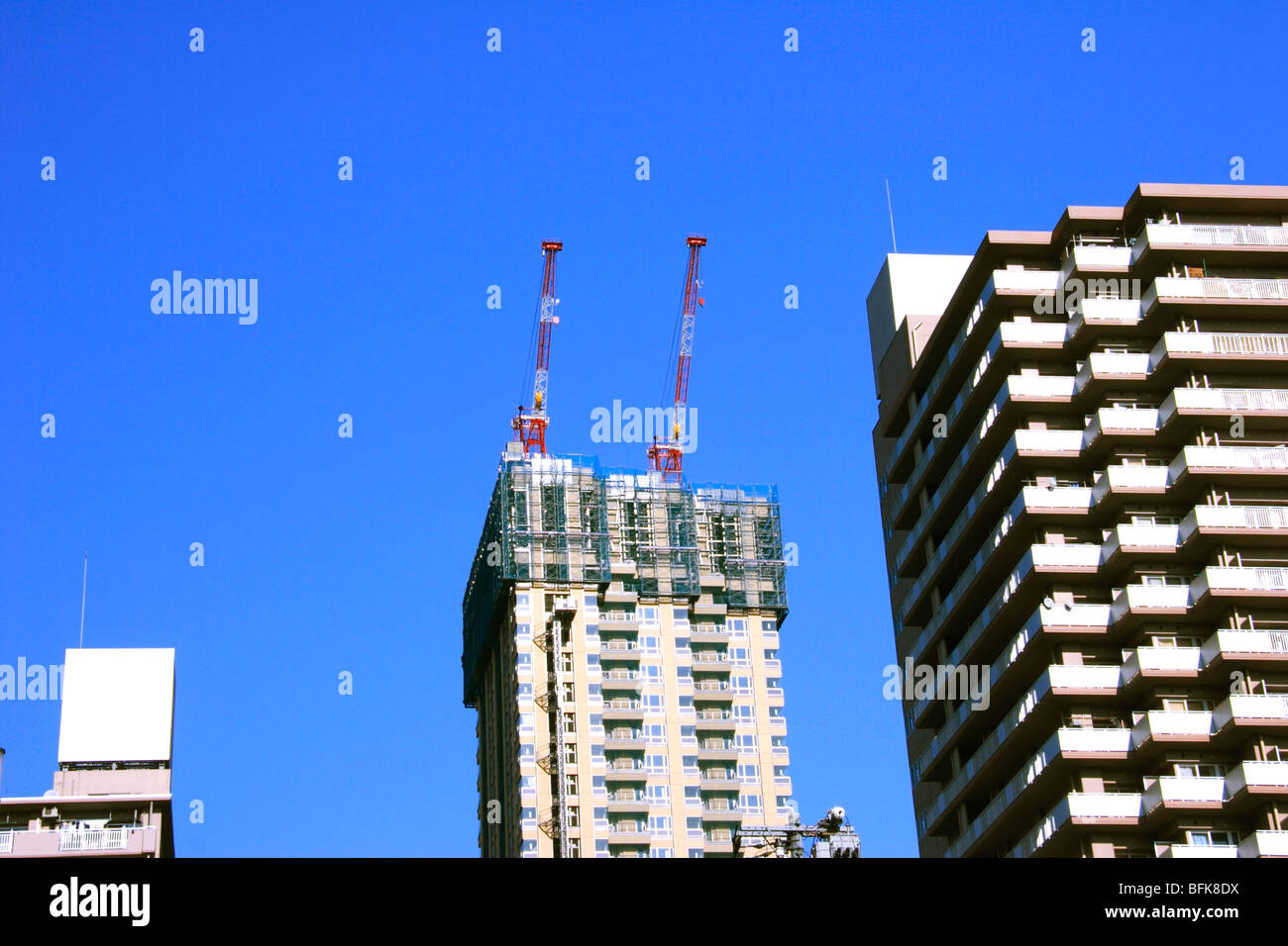 Buildings under construction Tokyo prefecture Japan Stock Photo - Alamy